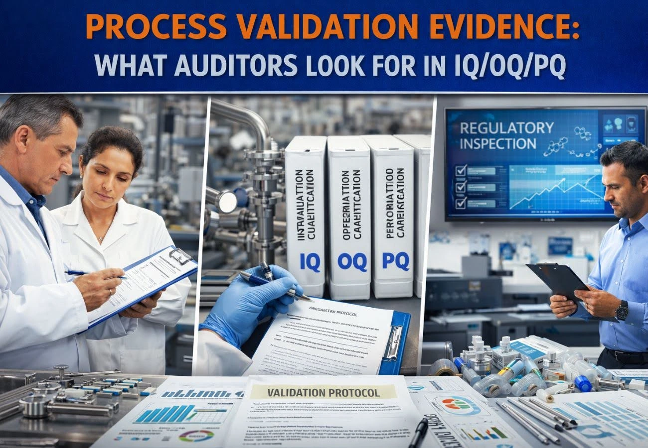 Process Validation Evidence: What Auditors Look for in IQ, OQ, and PQ